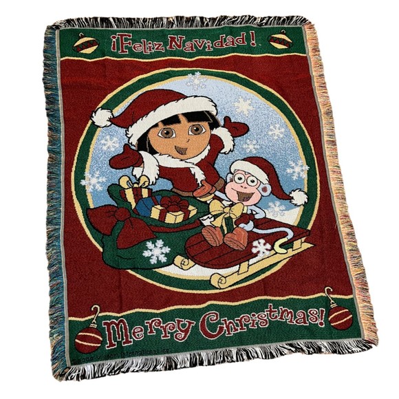 Viacom | Bedding | 209 Dora The Explorer Christmas Feliz Navidad ...